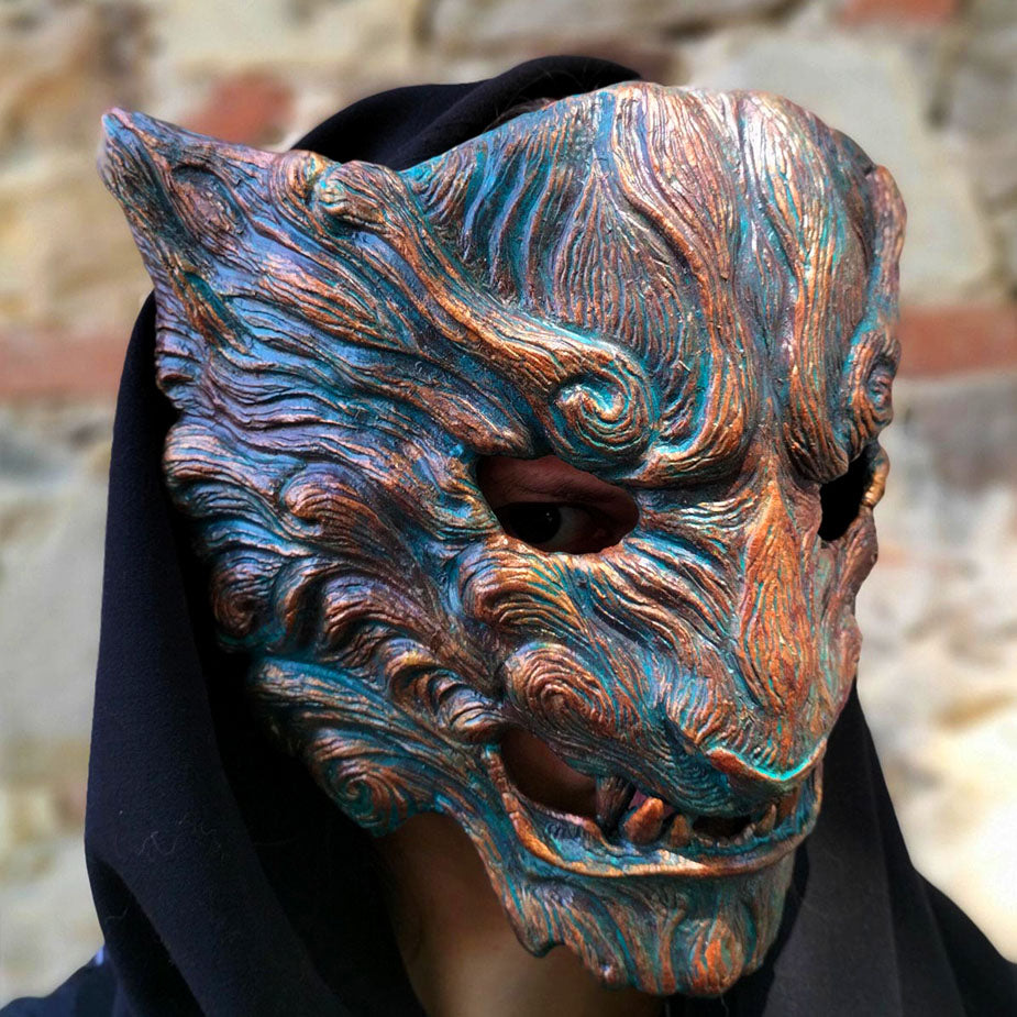 Japanese Demon Tiger Masks | LARP & Cosplay Sets – Chimerical Dragonfly
