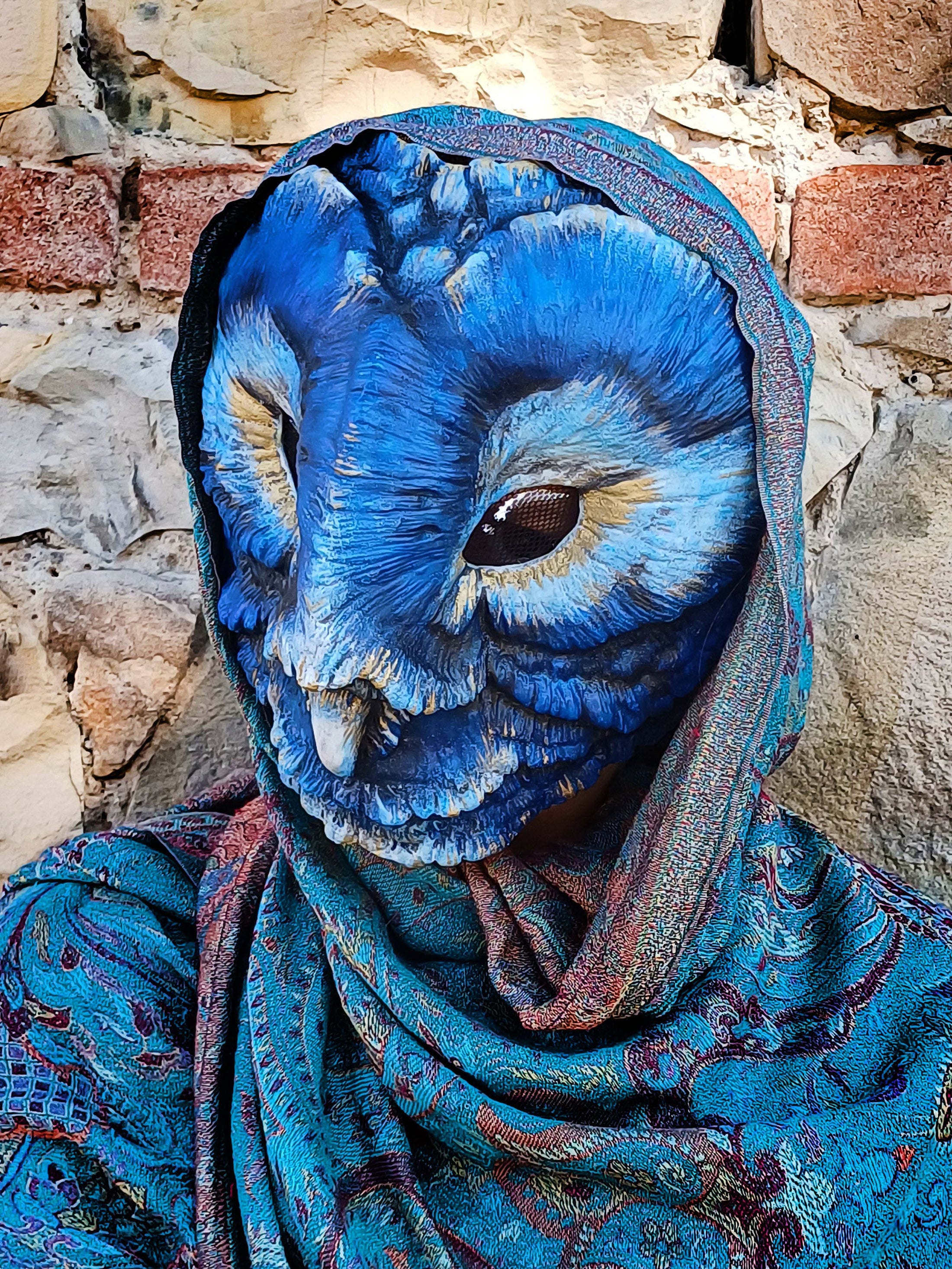 Regal Barn Owl Mask majestic, Glowing Eyes & Handcrafted – Chimerical ...