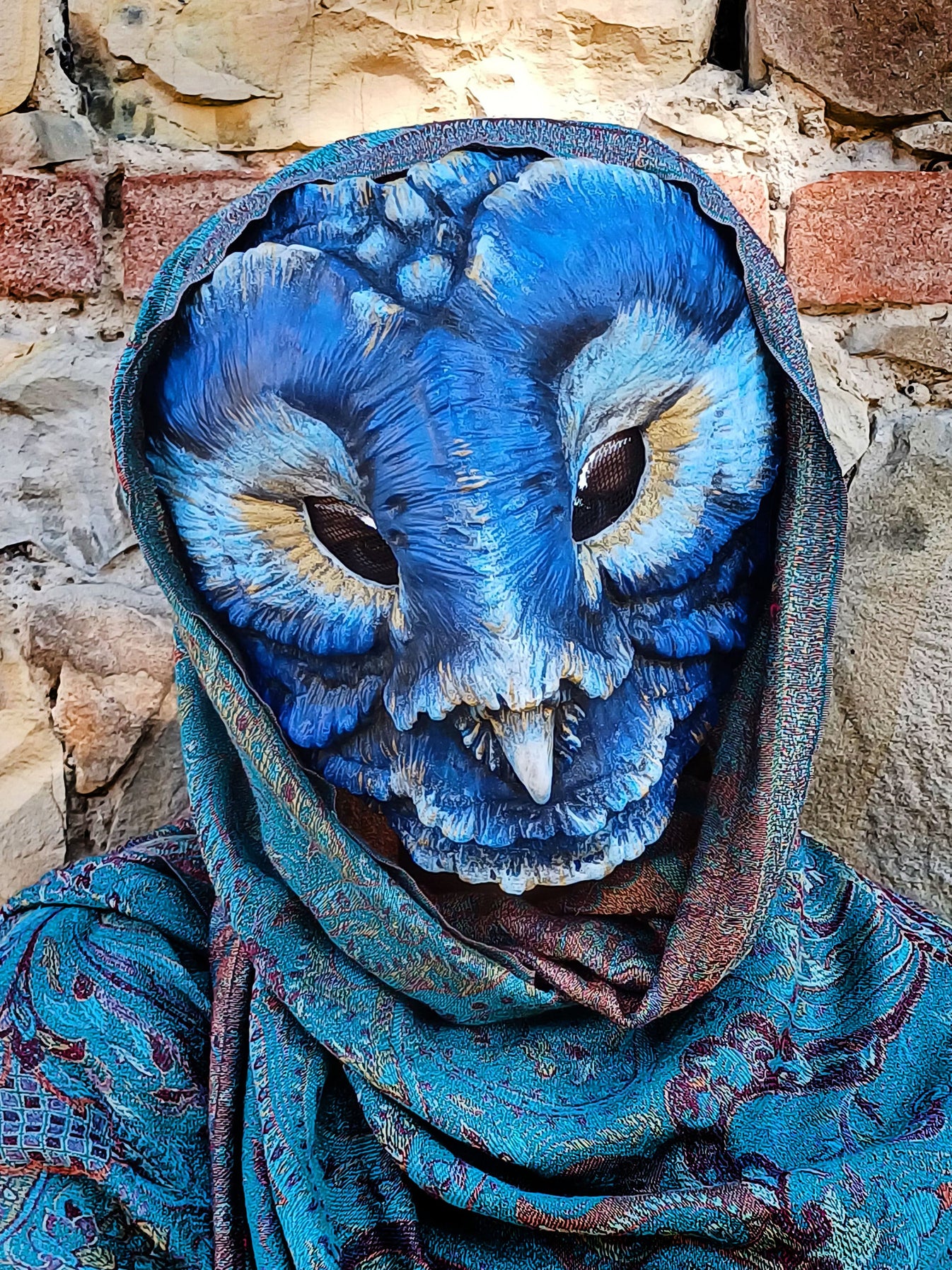 Regal Barn Owl Mask majestic, Glowing Eyes & Handcrafted – Chimerical ...